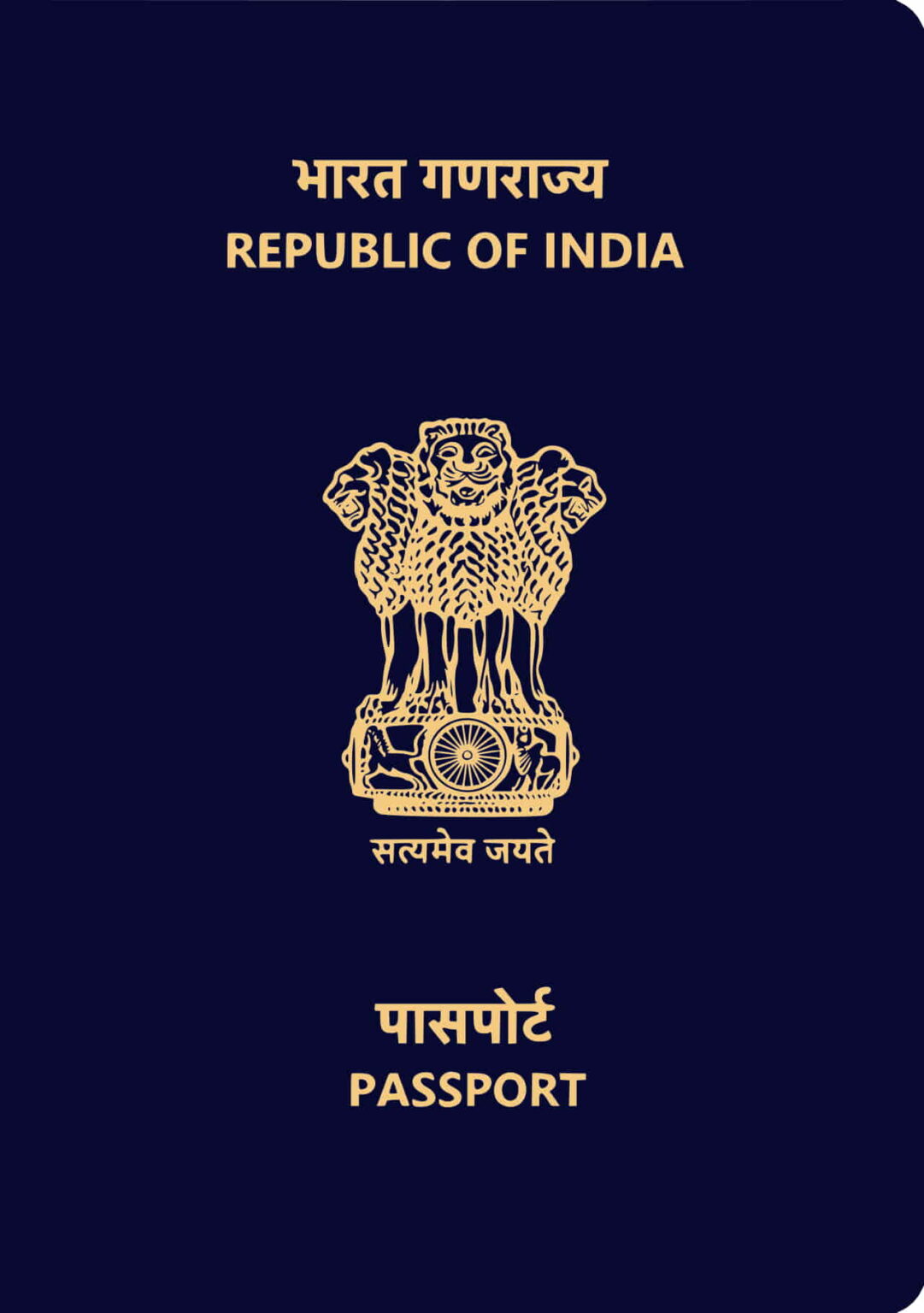 Features of Indian Passport, Indian Passport Colors type